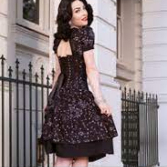 Corset Story | Dresses | Corset Story Black Astronomy Print Corset ...